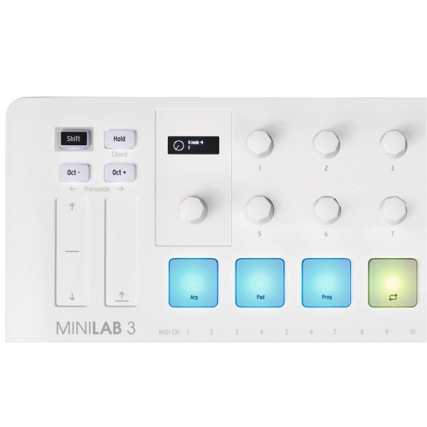 Arturia Minilab V3 Alpine W Teclado Controlador Midi USB 25 Teclas e ...